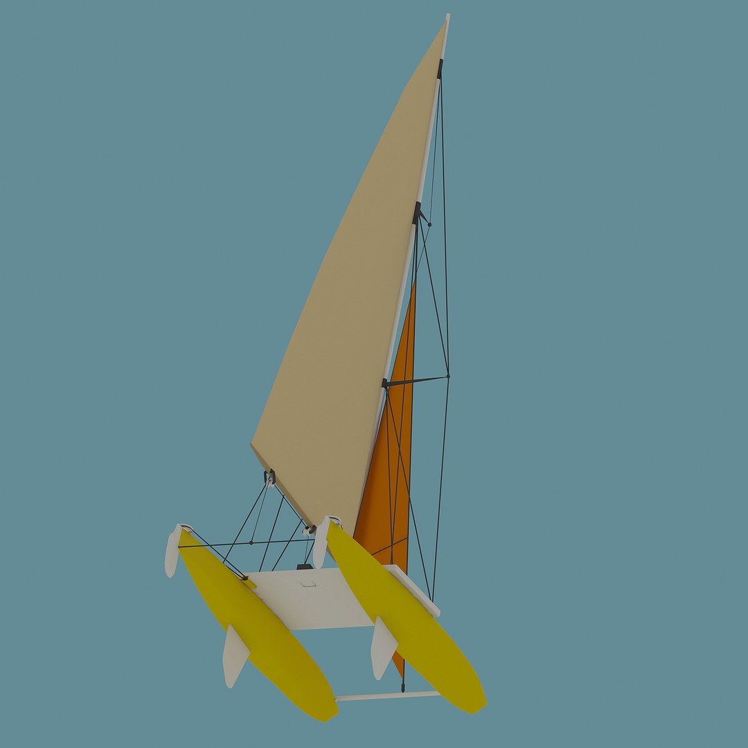 Catamaran 3D Model - TurboSquid 1632613