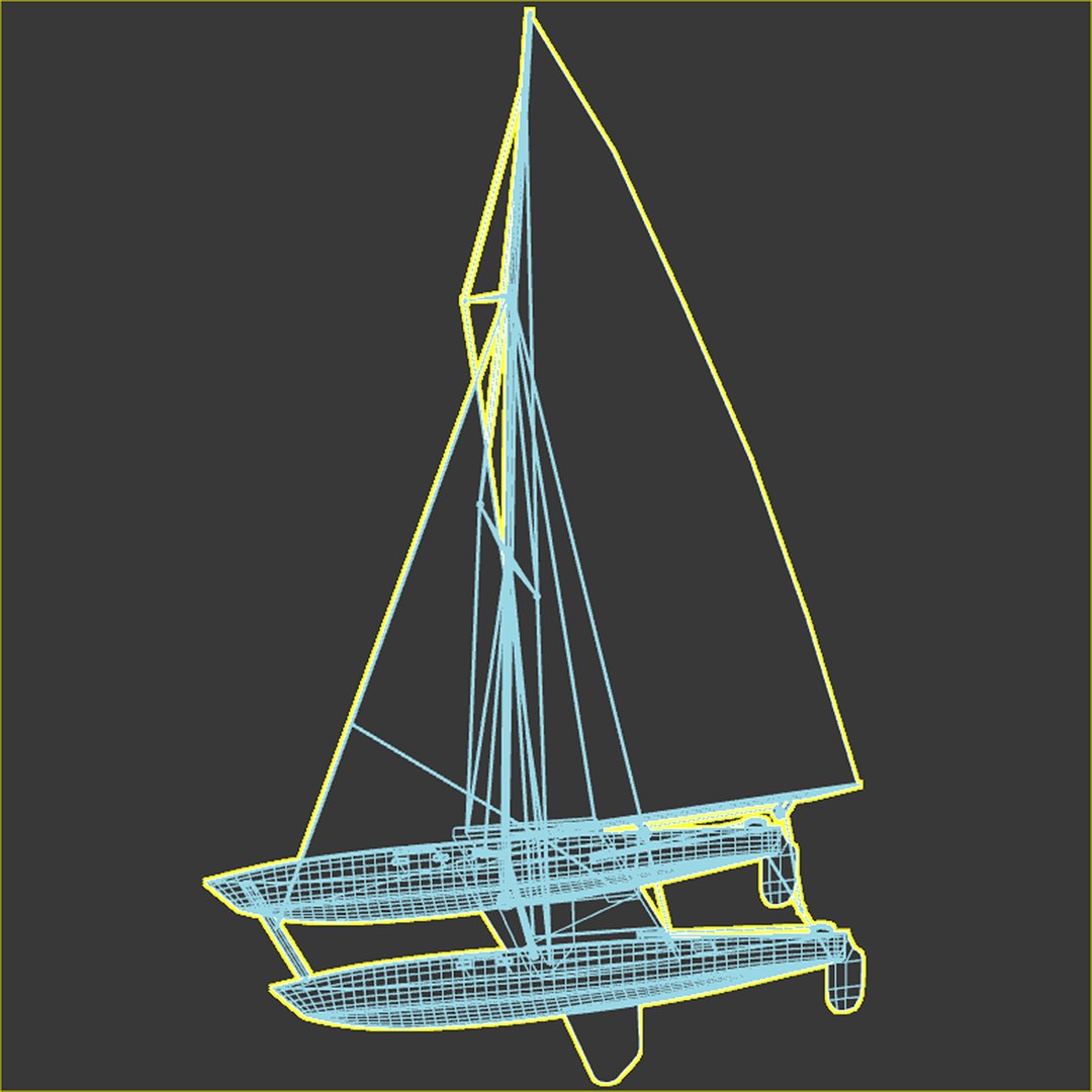 Catamaran 3D Model - TurboSquid 1632613