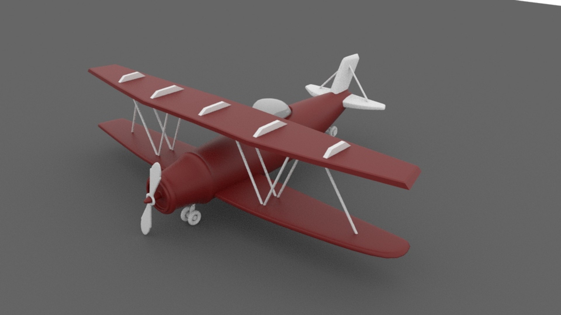 3D Red Aircraft Plane - TurboSquid 1538289
