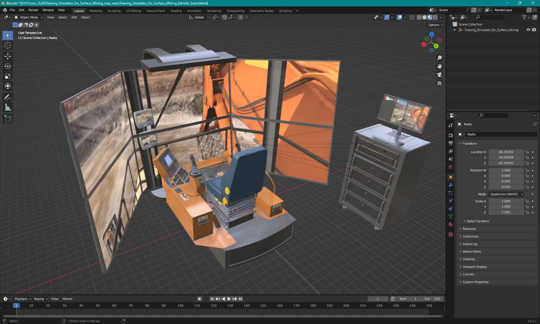 Training Simulator For Surface Mining 3D - TurboSquid 2303829