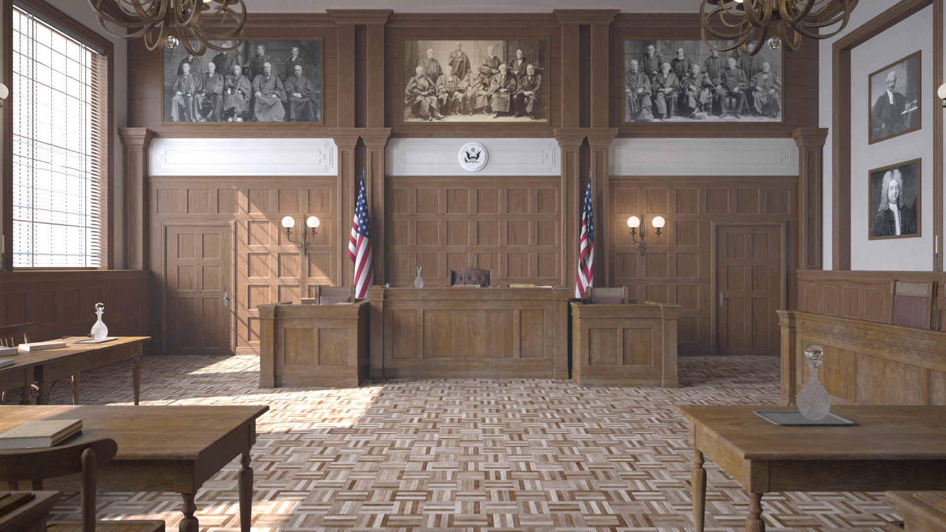 CourtRoom Interior 8K PBR Textures 3D Model - TurboSquid 1835403