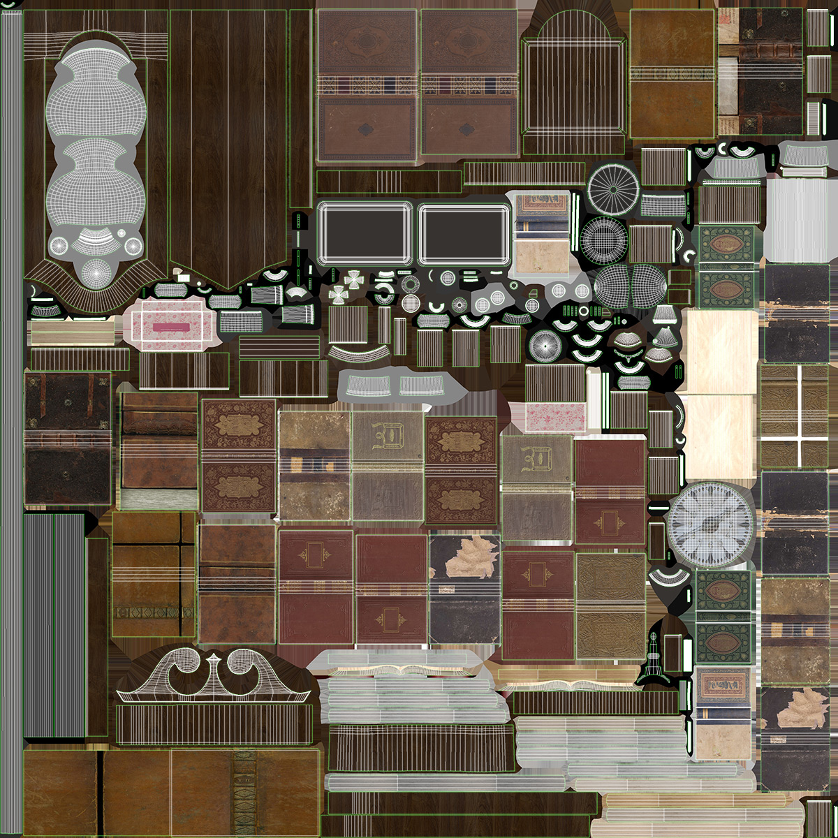 CourtRoom Interior 8K PBR Textures 3D model - TurboSquid 1835403