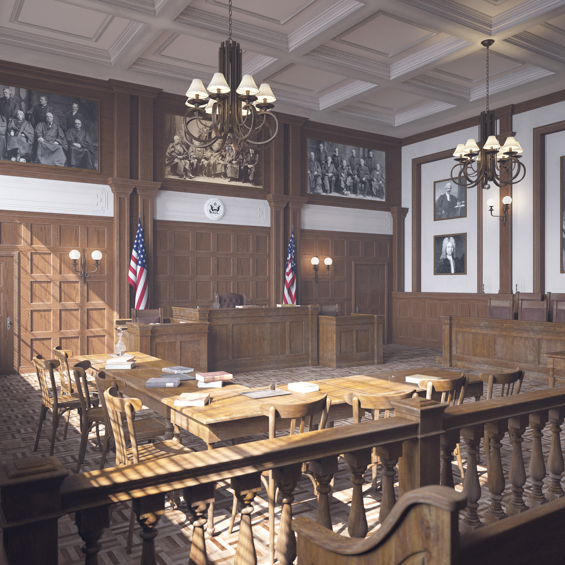 CourtRoom Interior 8K PBR Textures 3D model - TurboSquid 1835403