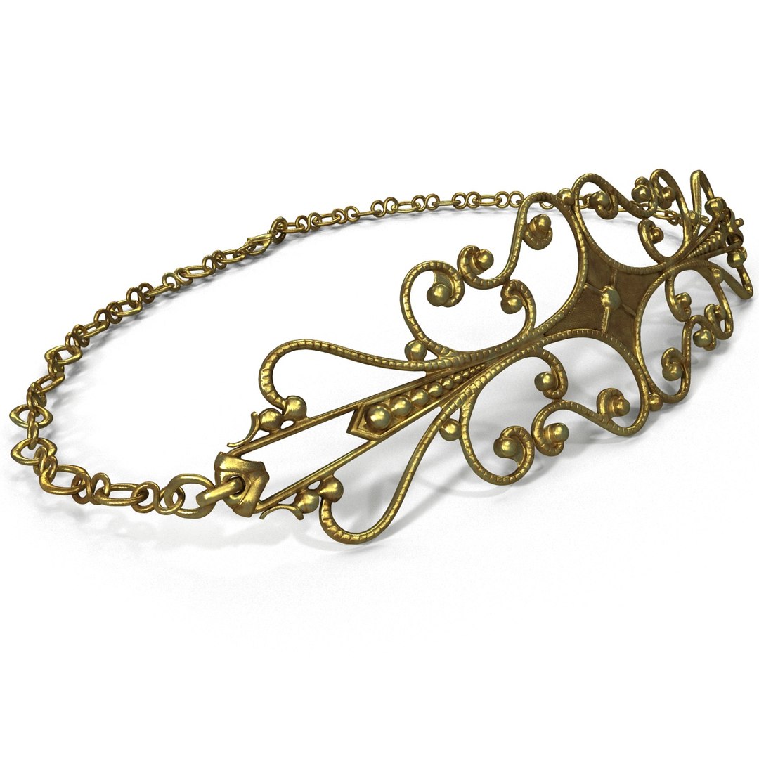 Filigree Necklace 3d Model