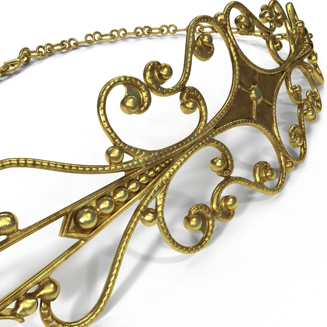 Filigree Necklace 3d Model