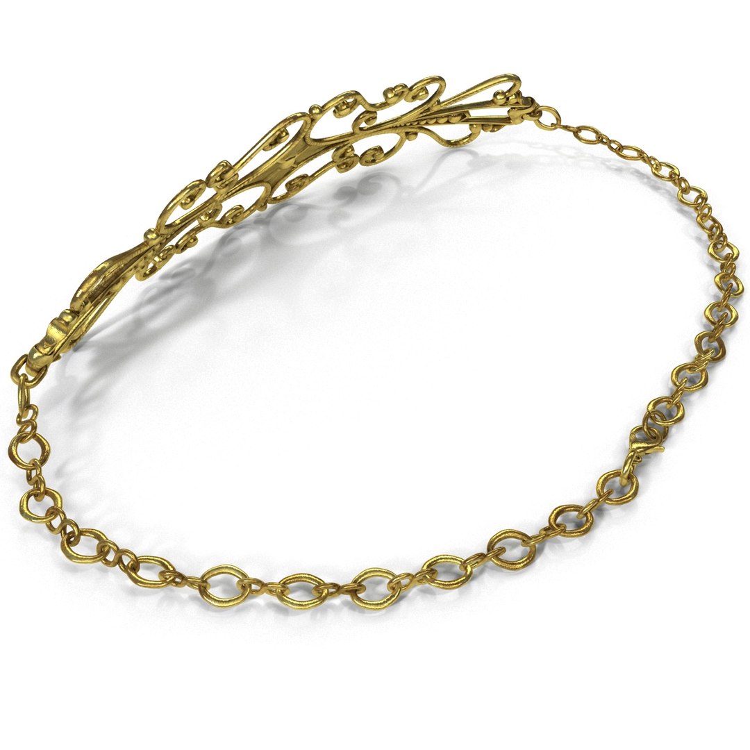 Filigree Necklace 3d Model