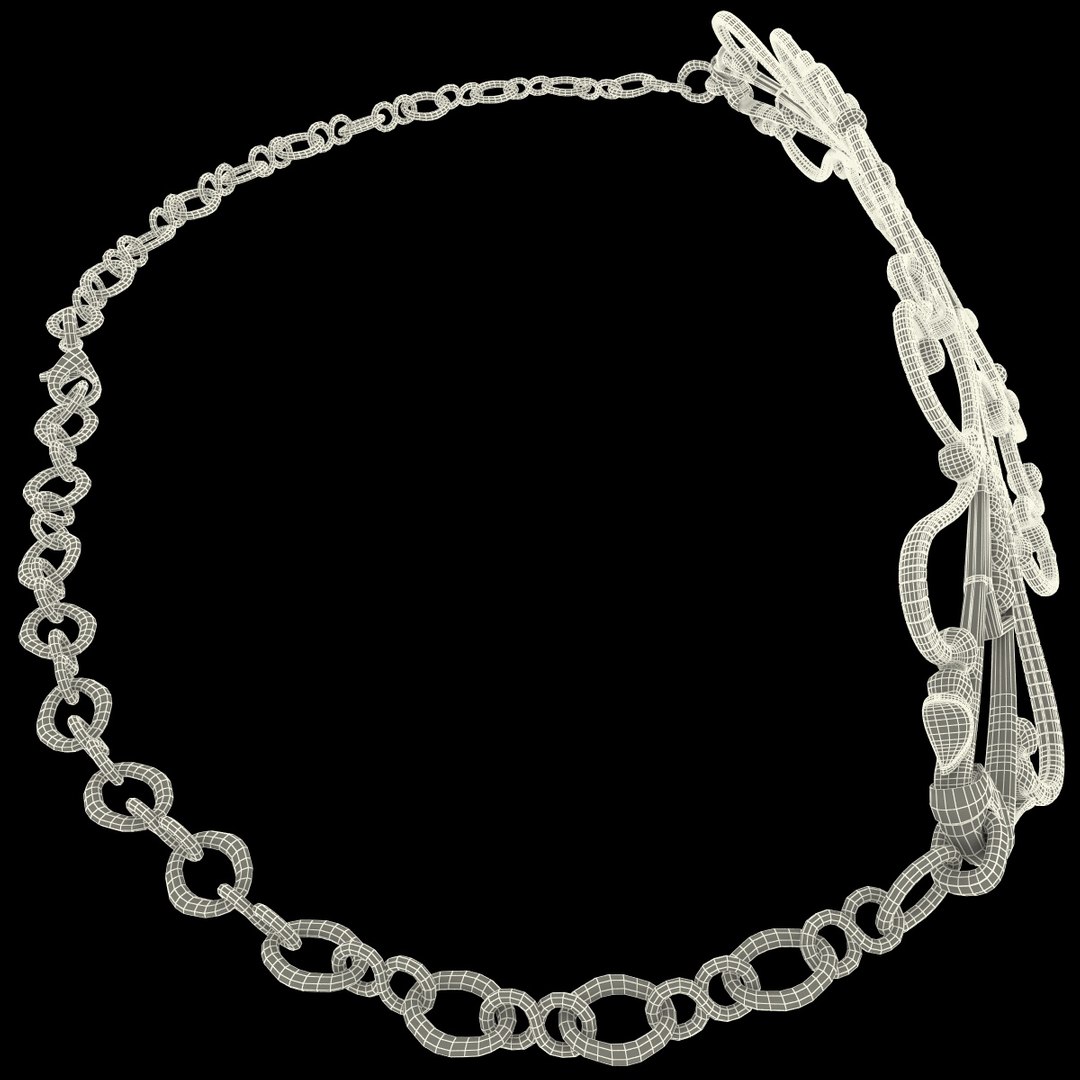 Filigree Necklace 3d Model