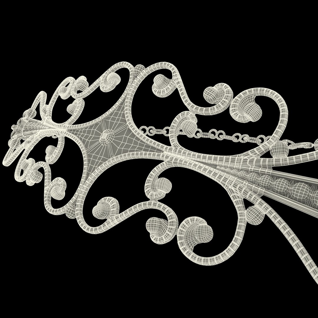 Filigree Necklace 3d Model