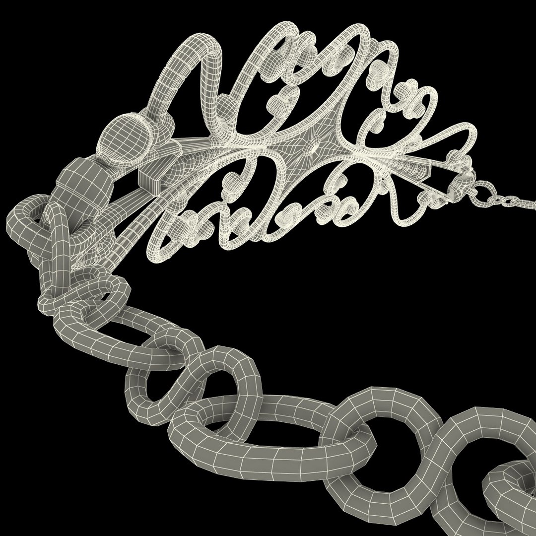 Filigree Necklace 3d Model