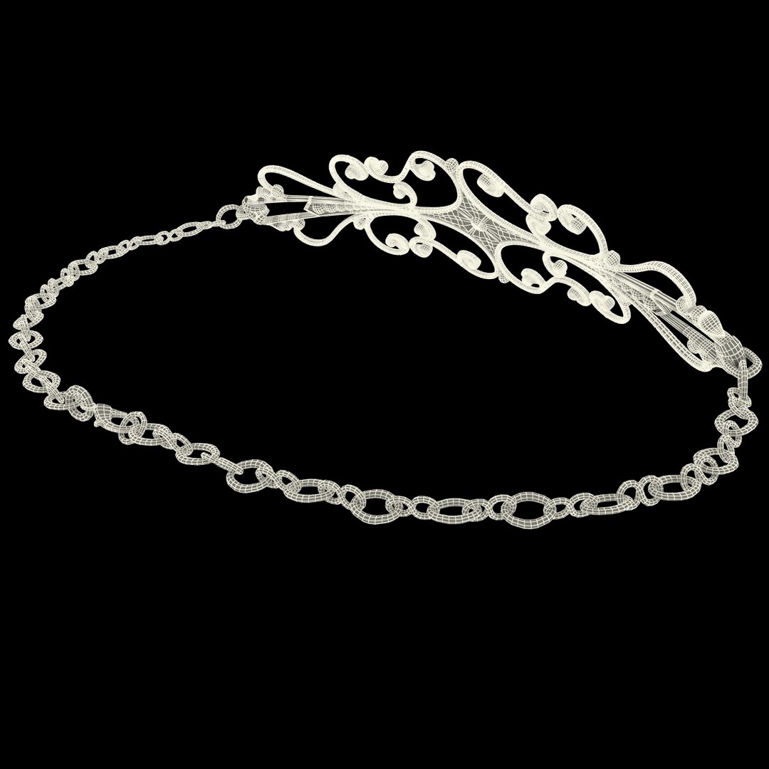 Filigree Necklace 3d Model