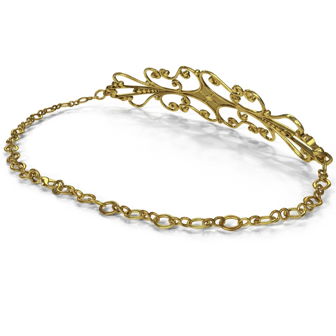 Filigree Necklace 3d Model