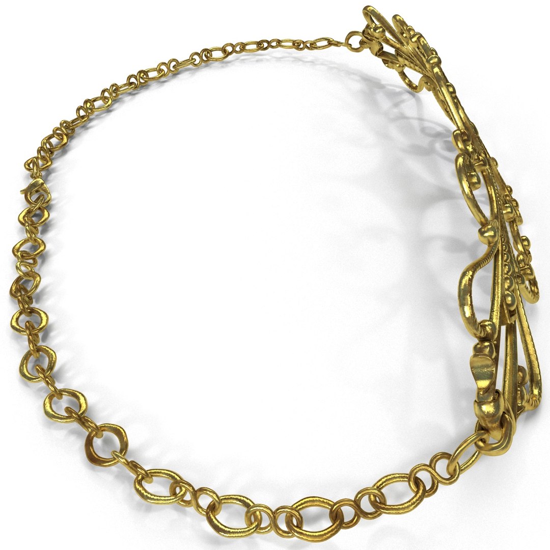 Filigree Necklace 3d Model
