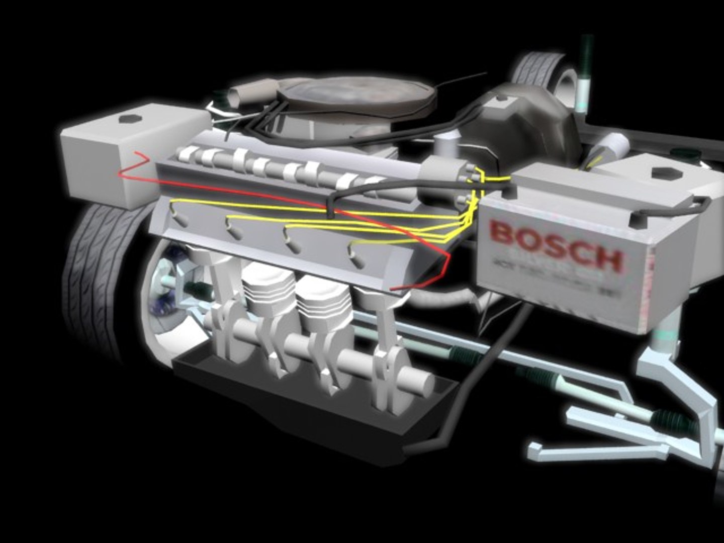 russian engine 3d model