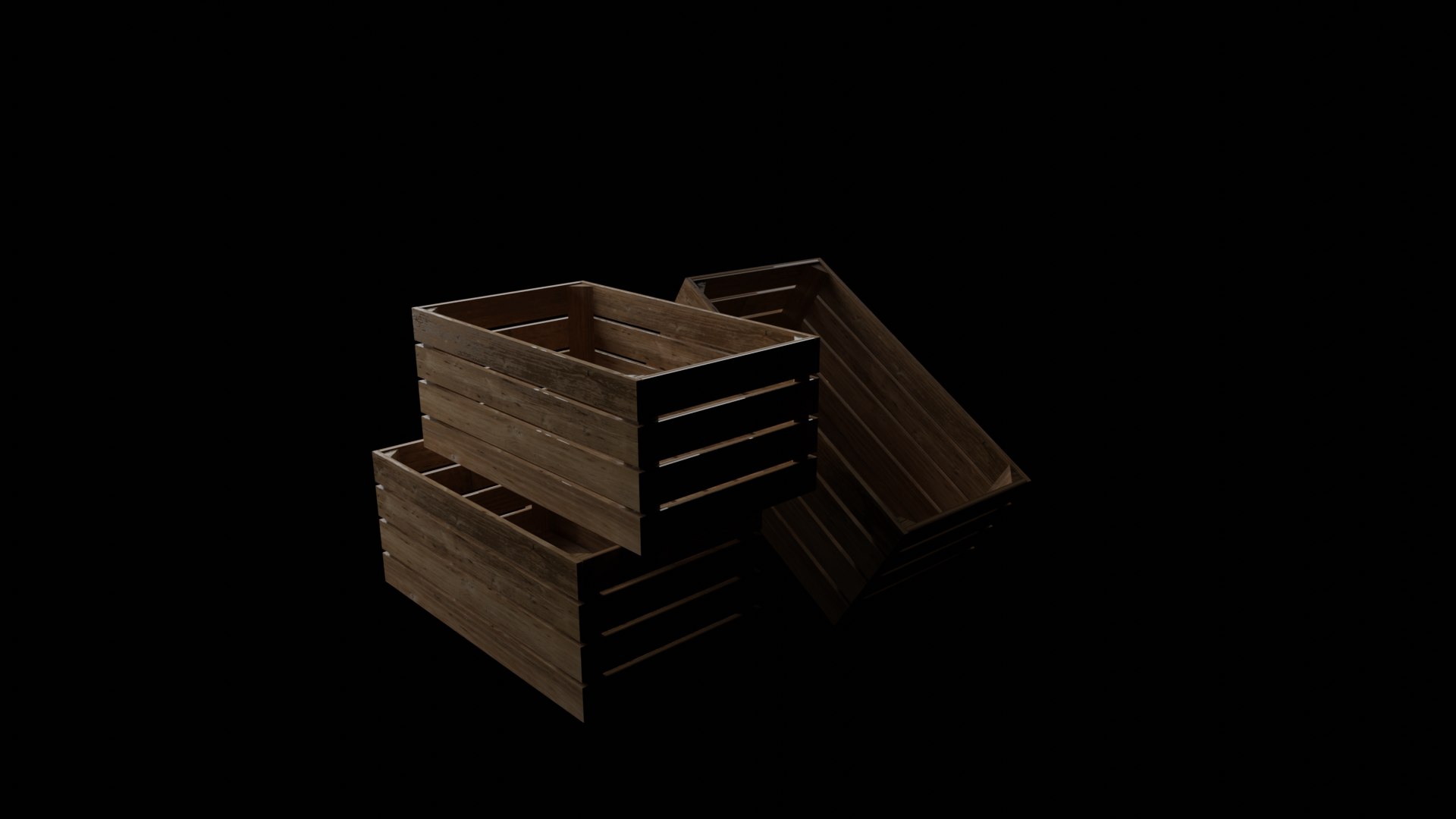 3D Crate Box 3D Model - TurboSquid 1821081