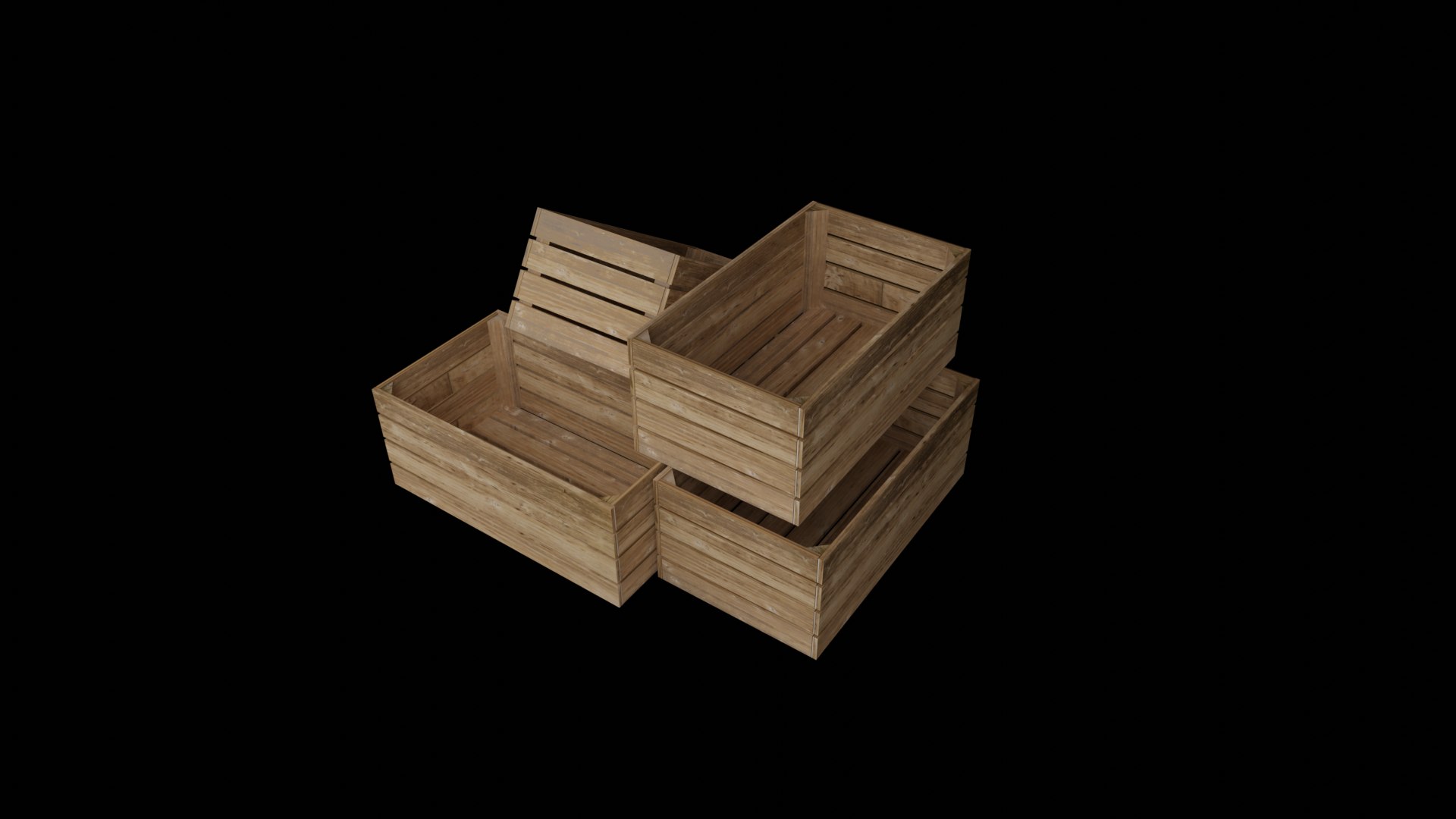 3D Crate Box 3D Model - TurboSquid 1821081