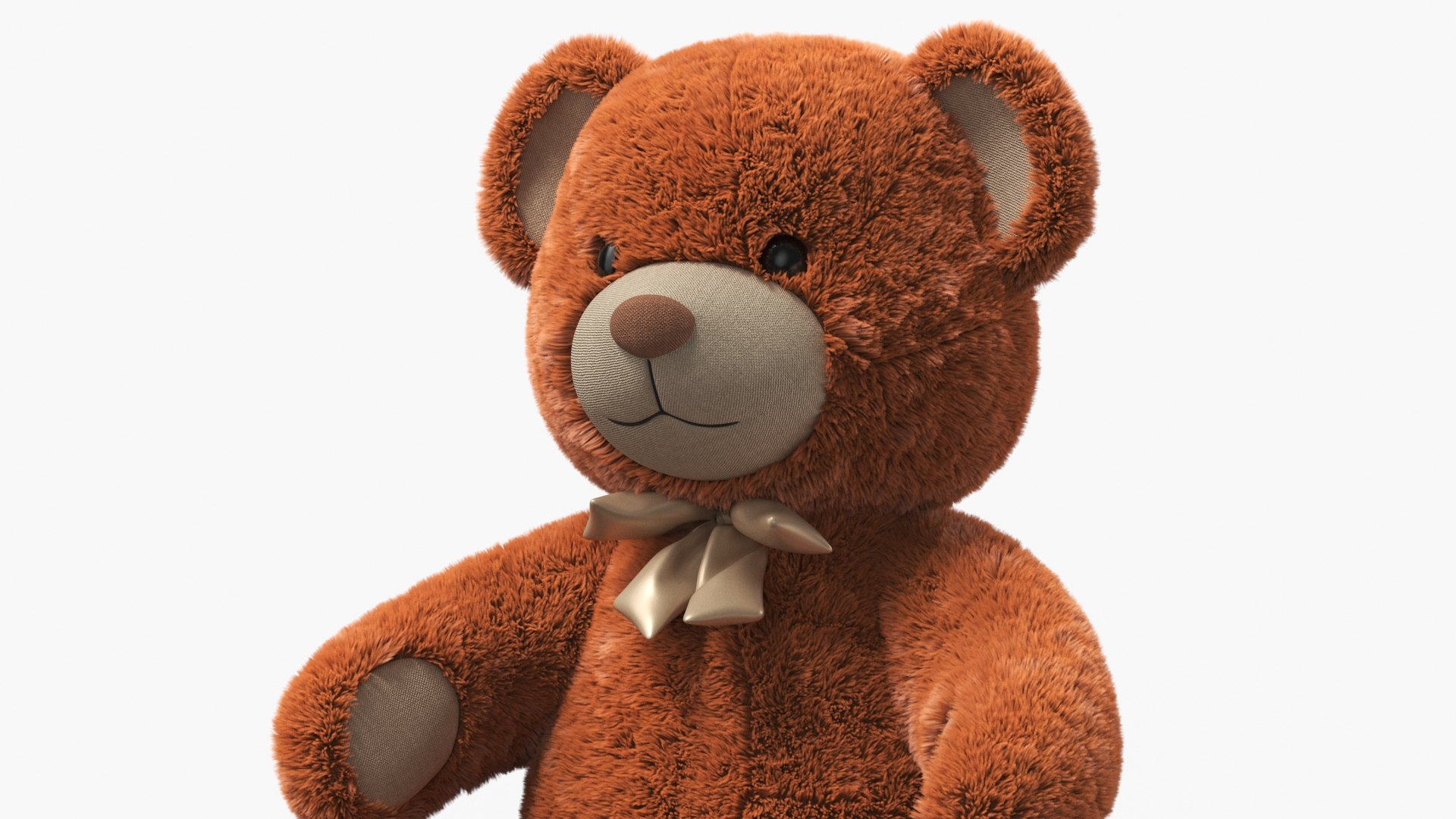 Teddy Bear Brown Fur Model - TurboSquid 2349697