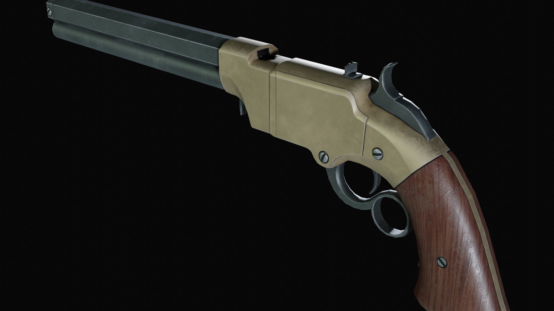 Old Gun Volcanic 1855 3D Model - TurboSquid 2301175