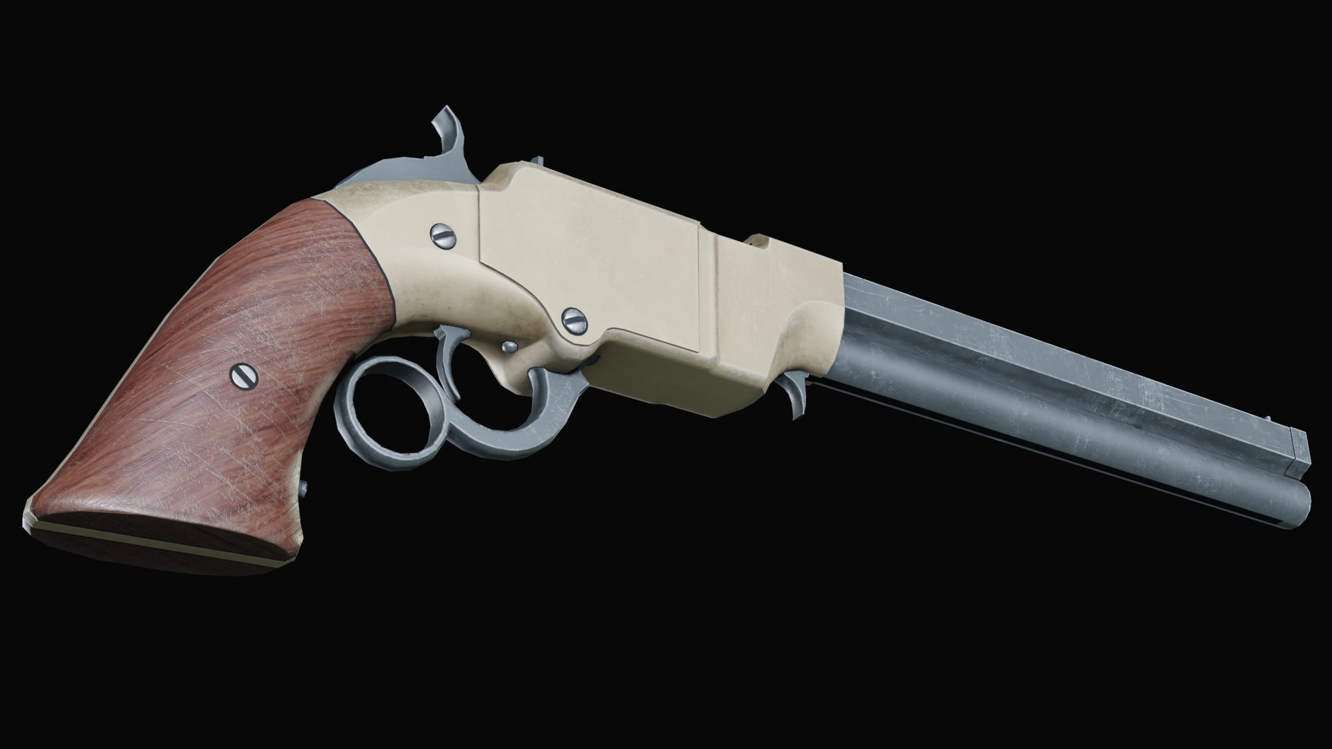 Old Gun Volcanic 1855 3D Model - TurboSquid 2301175