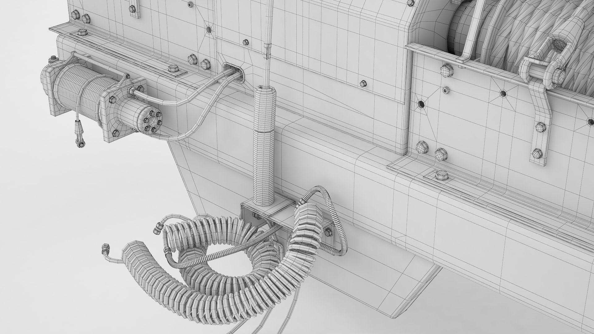 Military Semi Truck Winch 01 3D Model - TurboSquid 2174608