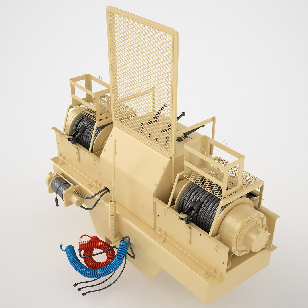 Military Semi Truck Winch 01 3D Model - TurboSquid 2174608