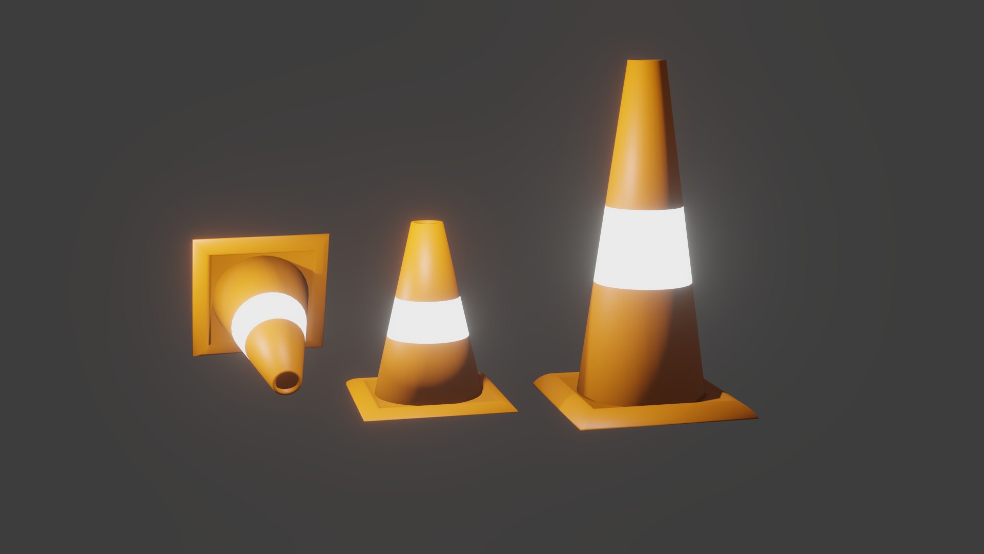 3D Traffic Cones - TurboSquid 1976394