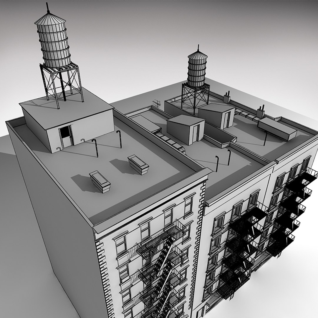Downtown Building 2 3d Model
