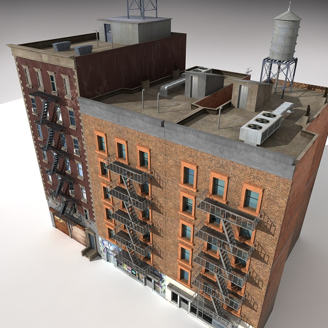Downtown Building 2 3d Model