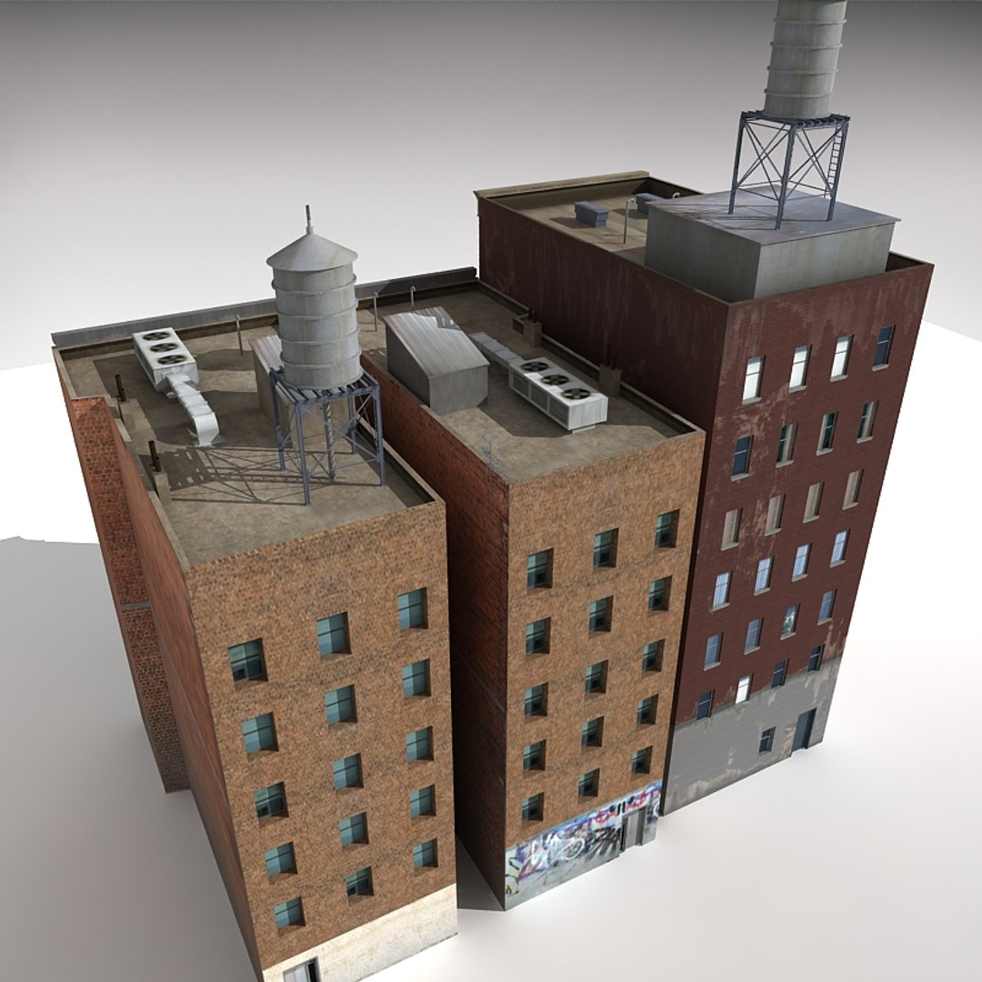 Downtown Building 2 3d Model