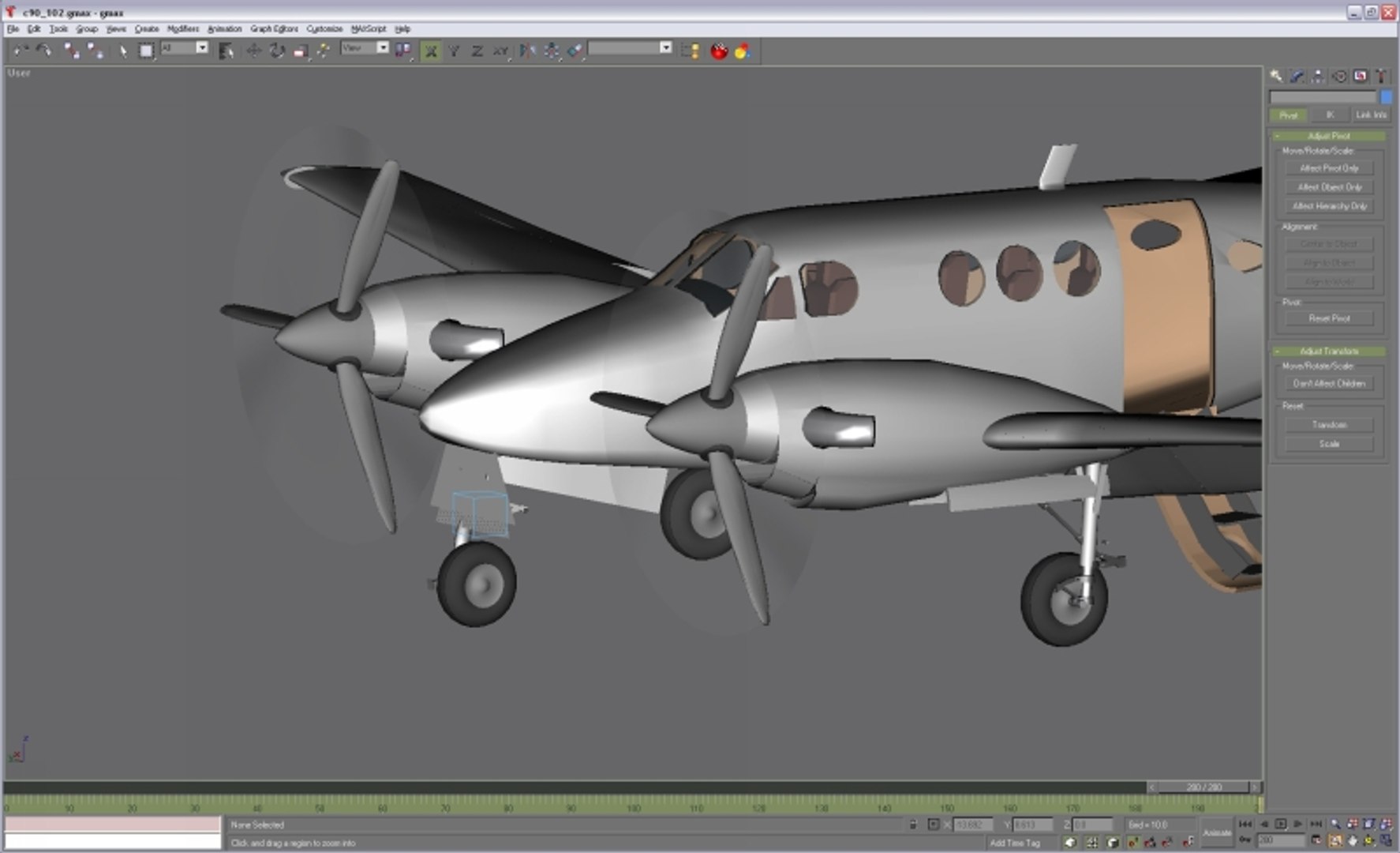 3d model beechcraft c90 gmax