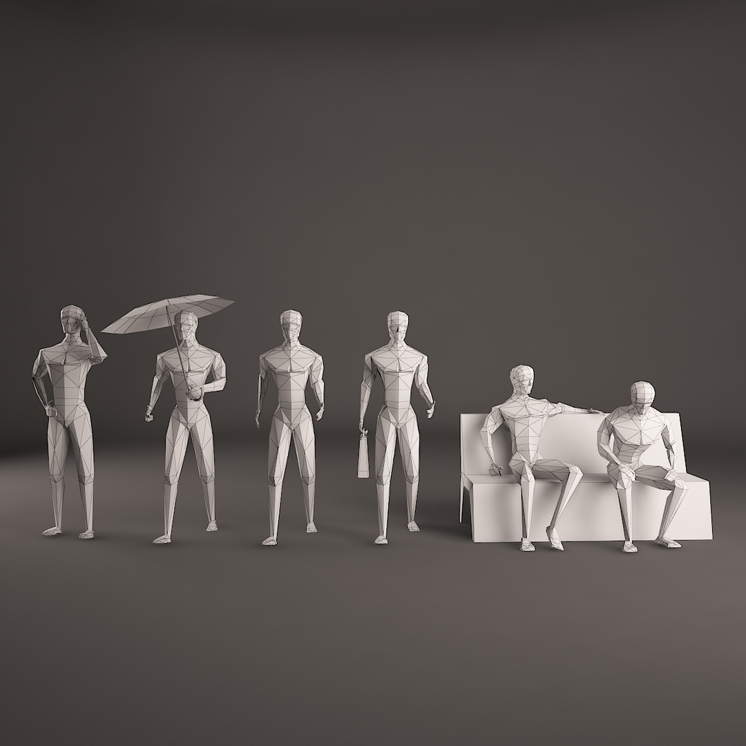 man figure 3d model