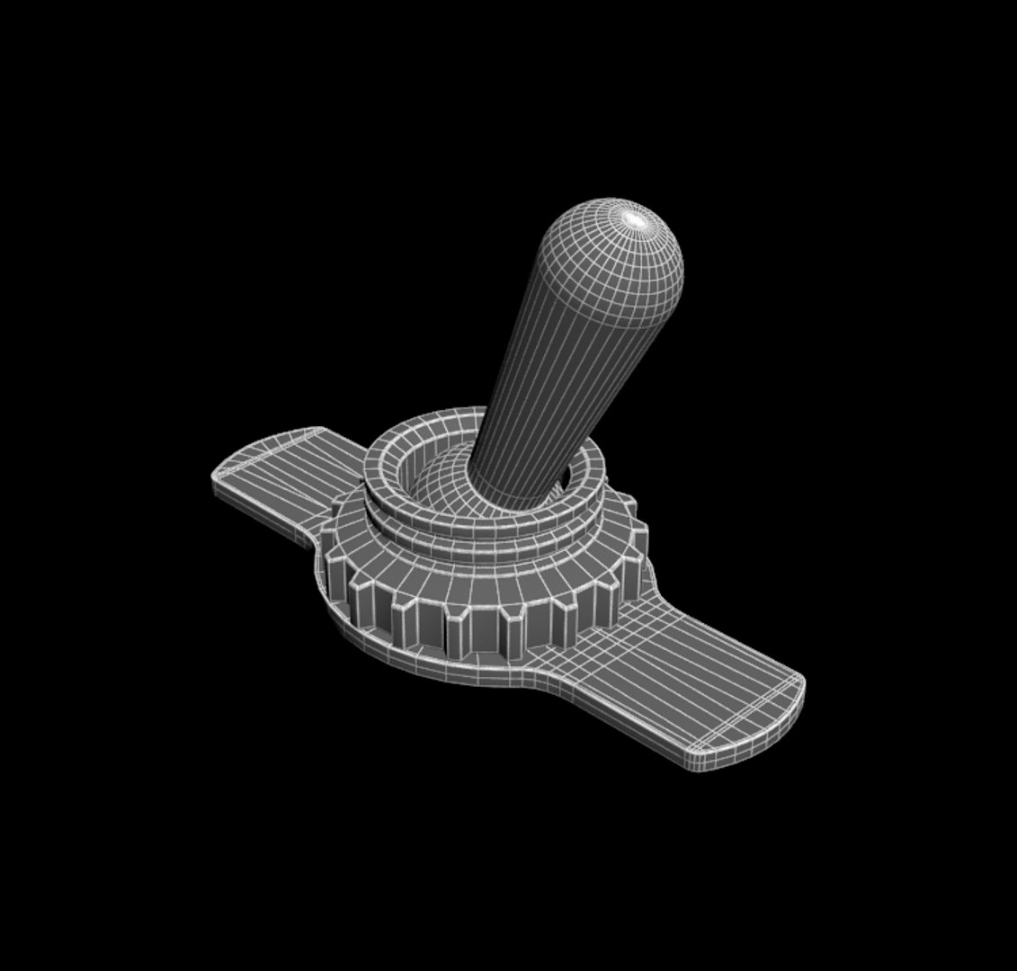 3d Toggle Switch Button Model