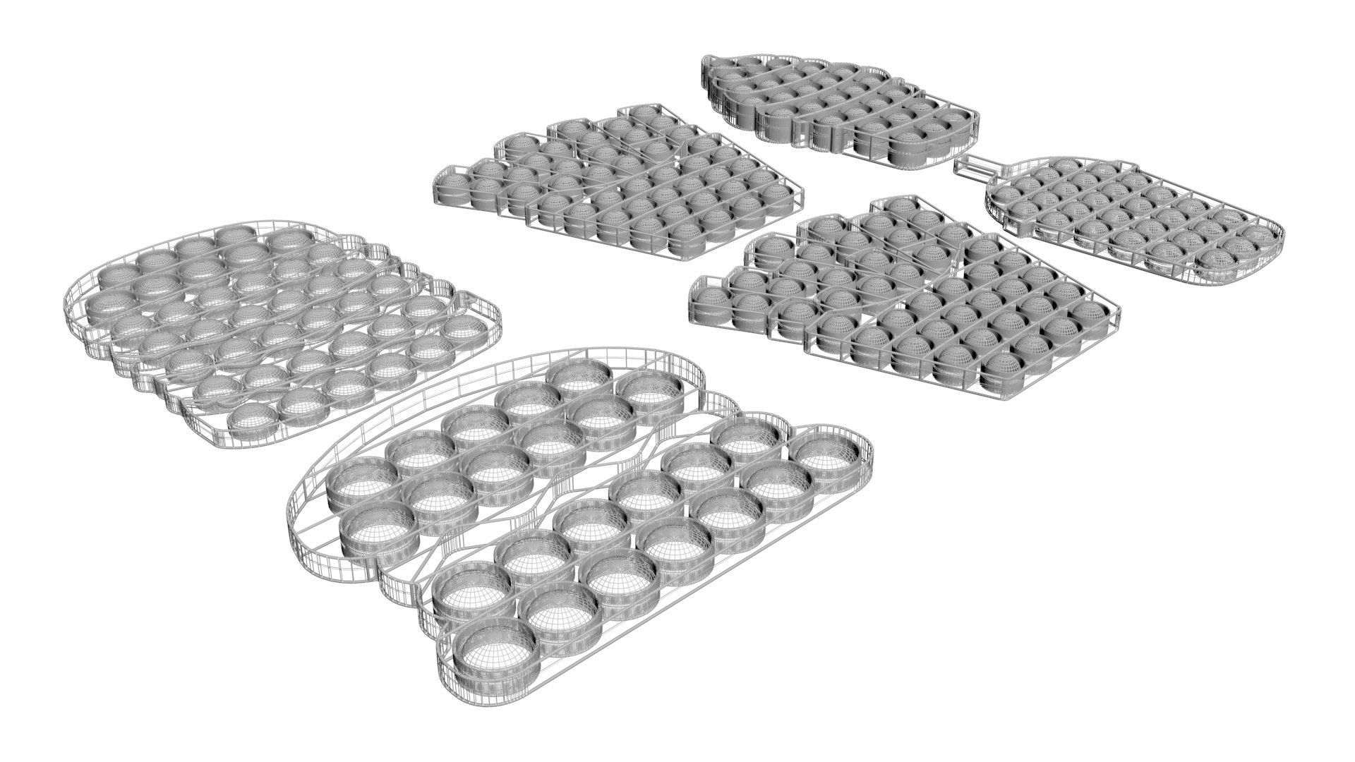 3D Fast Food Pop It Fidget Toys Set model - TurboSquid 1780732