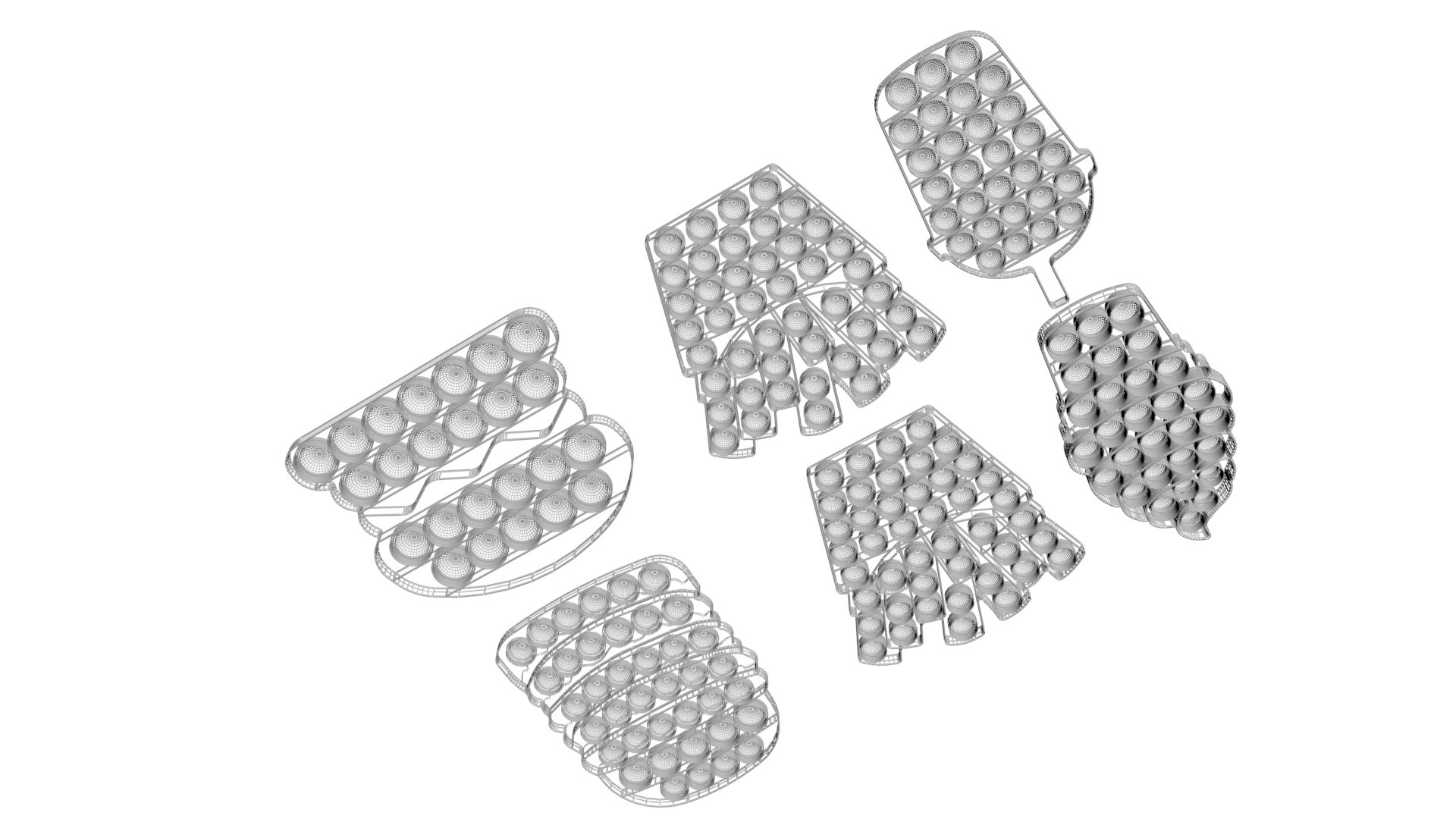 3D Fast Food Pop It Fidget Toys Set model - TurboSquid 1780732