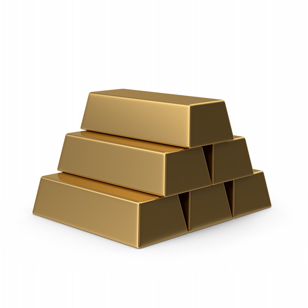 3D Gold Bars - TurboSquid 2154994
