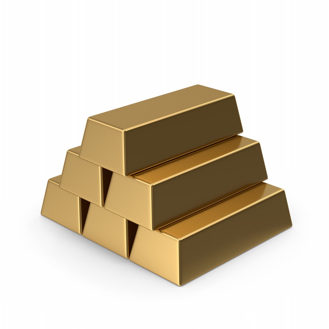 3D Gold Bars - TurboSquid 2154994
