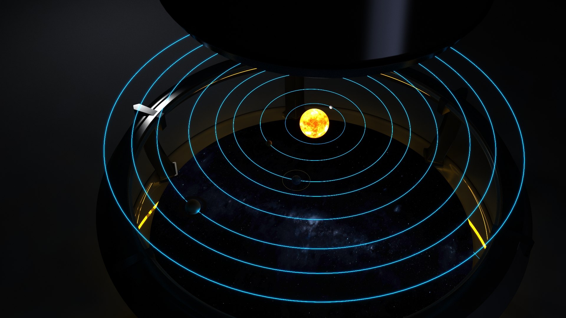 Solar System Hologram Platform 3D - TurboSquid 1963059
