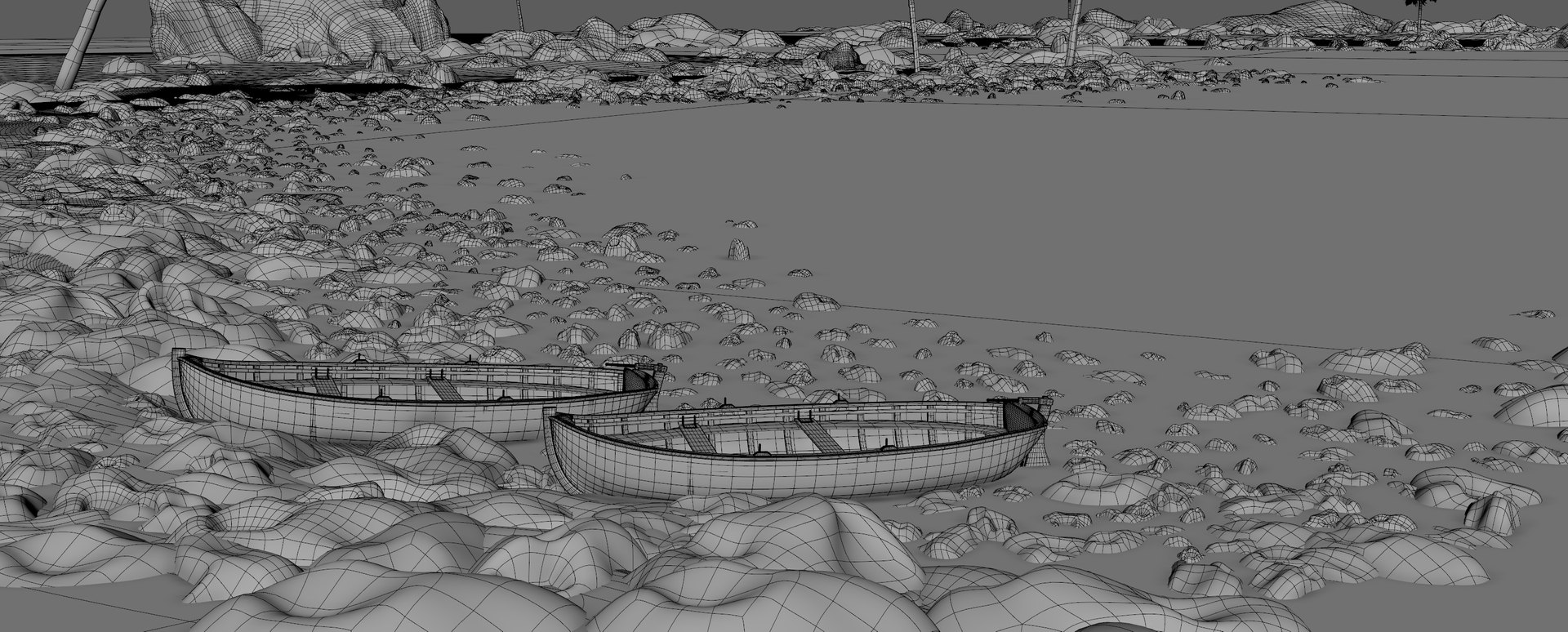 3D Beach Sunset Model - TurboSquid 1539410