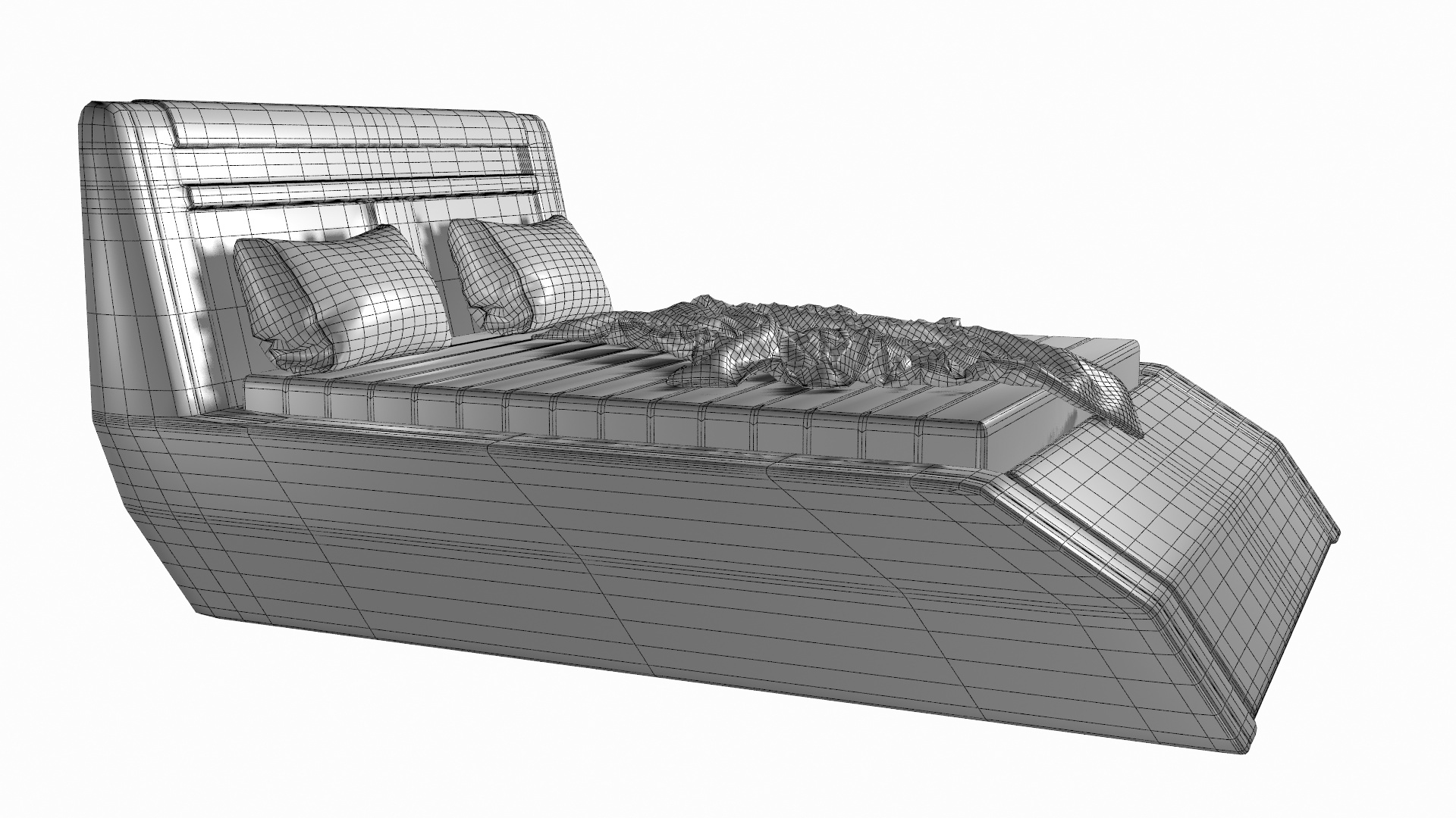 3D Model Modern Bed - TurboSquid 1607772