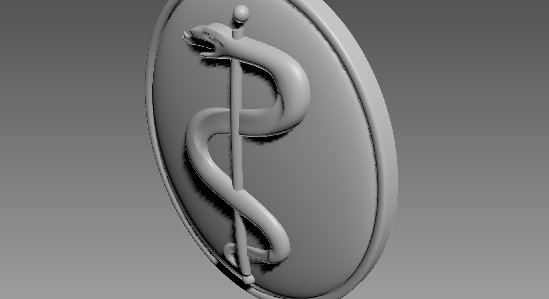 3D Model Medicine Snake Emblem - TurboSquid 2126785