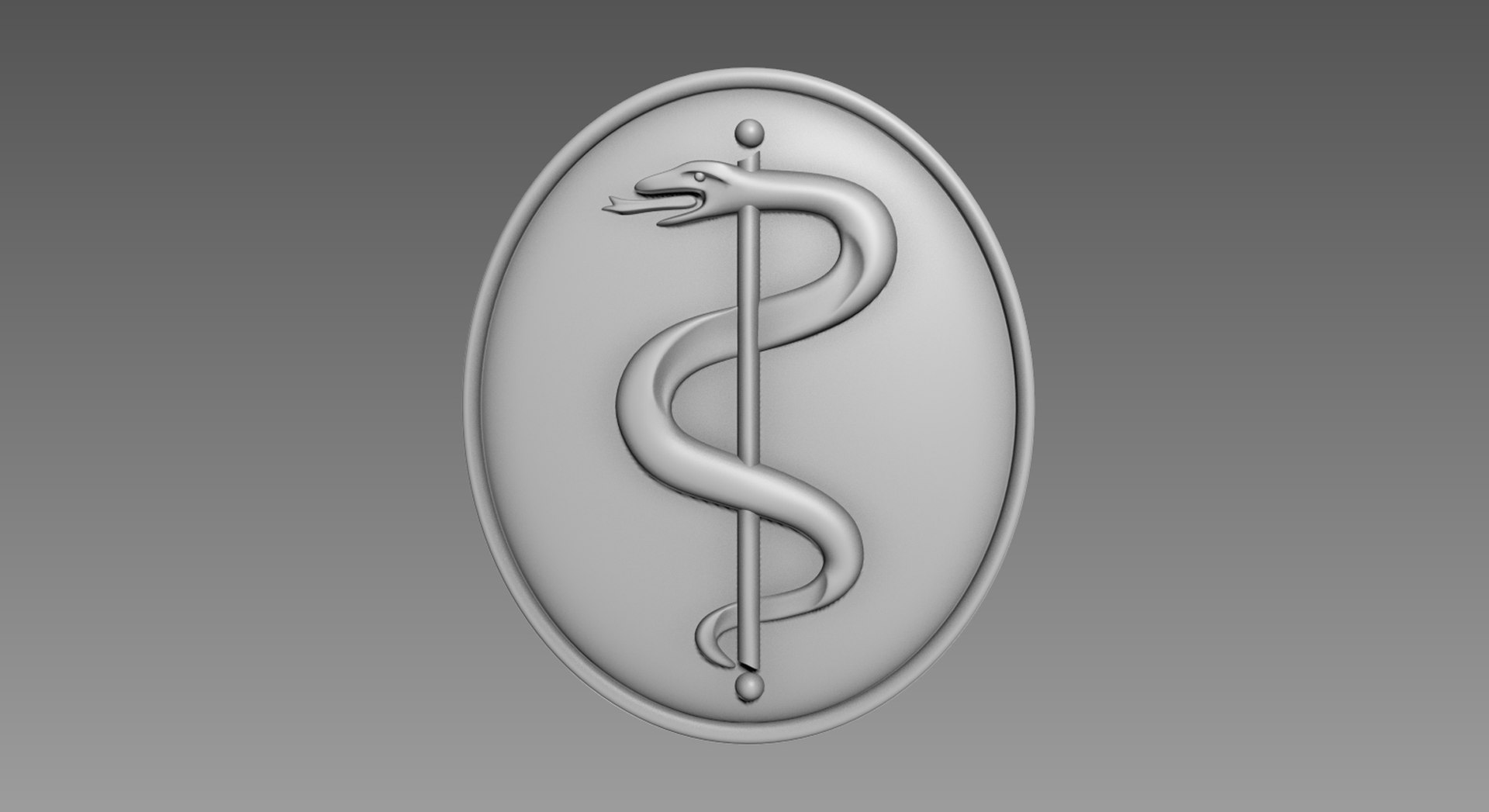 3D Model Medicine Snake Emblem - TurboSquid 2126785