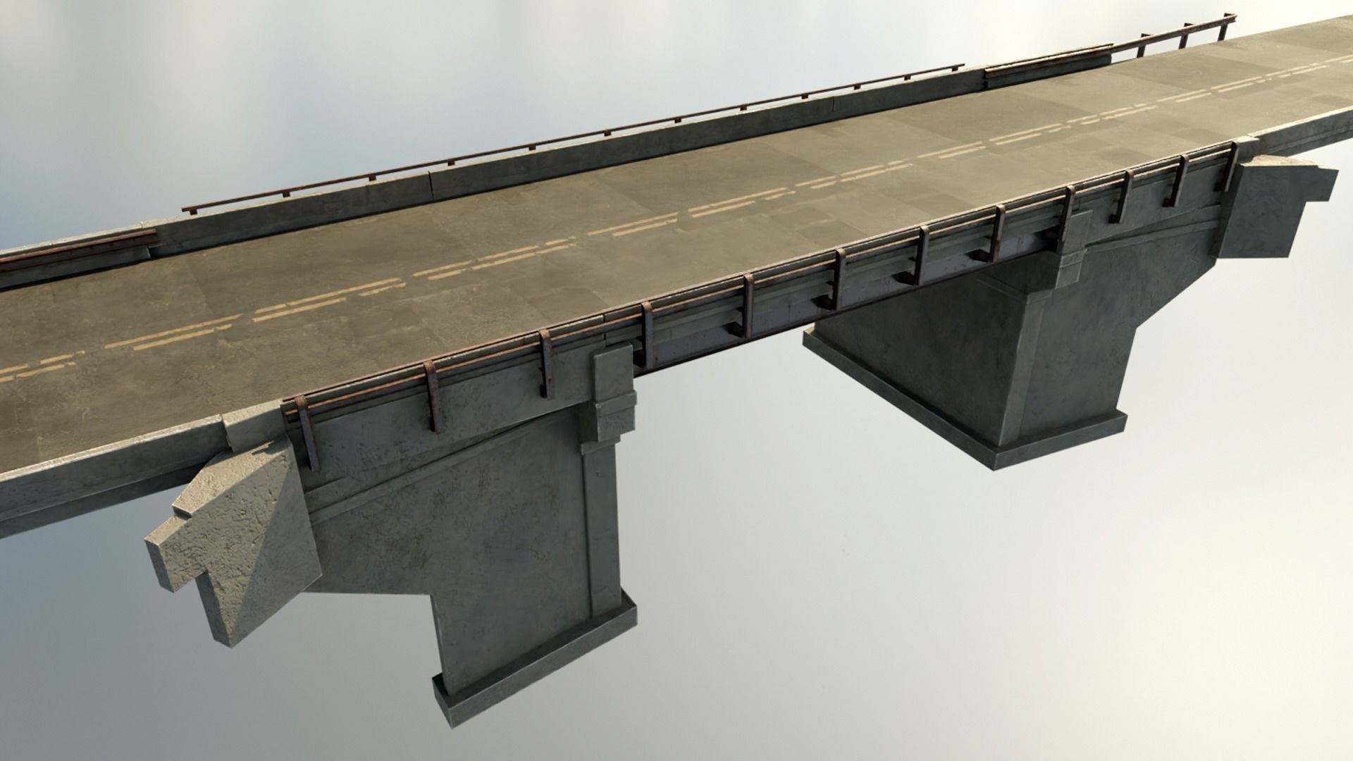 3D Road Bridge Model - TurboSquid 2205361