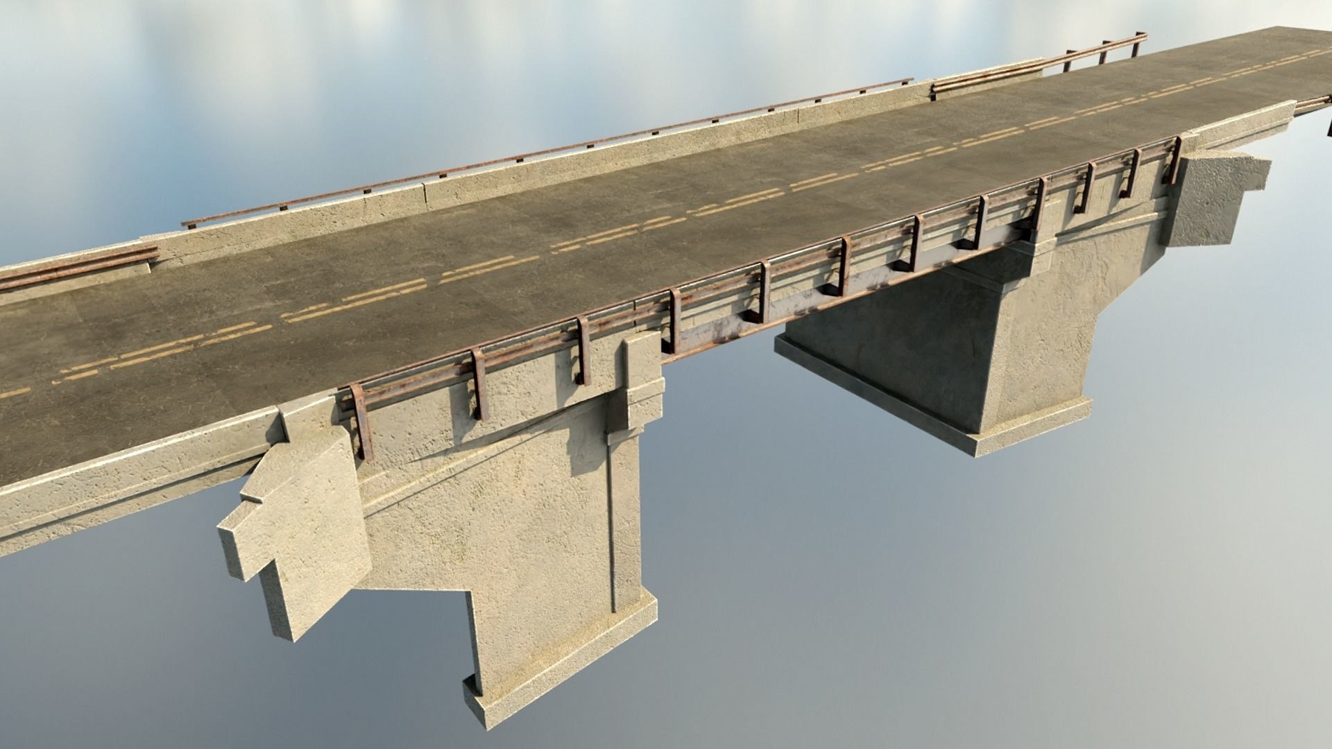 3D Road Bridge Model - TurboSquid 2205361
