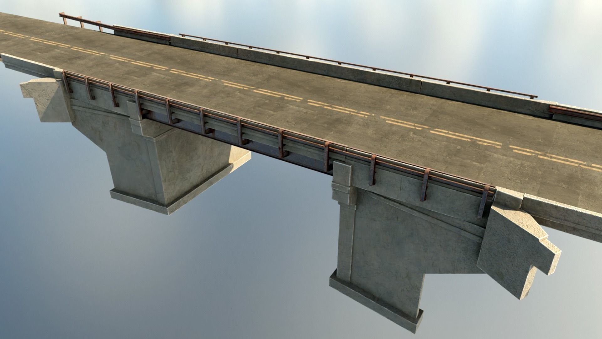 3D Road Bridge Model - TurboSquid 2205361