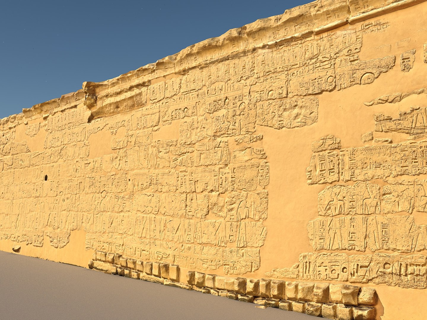 Temple Wall 3D Model - TurboSquid 1518120