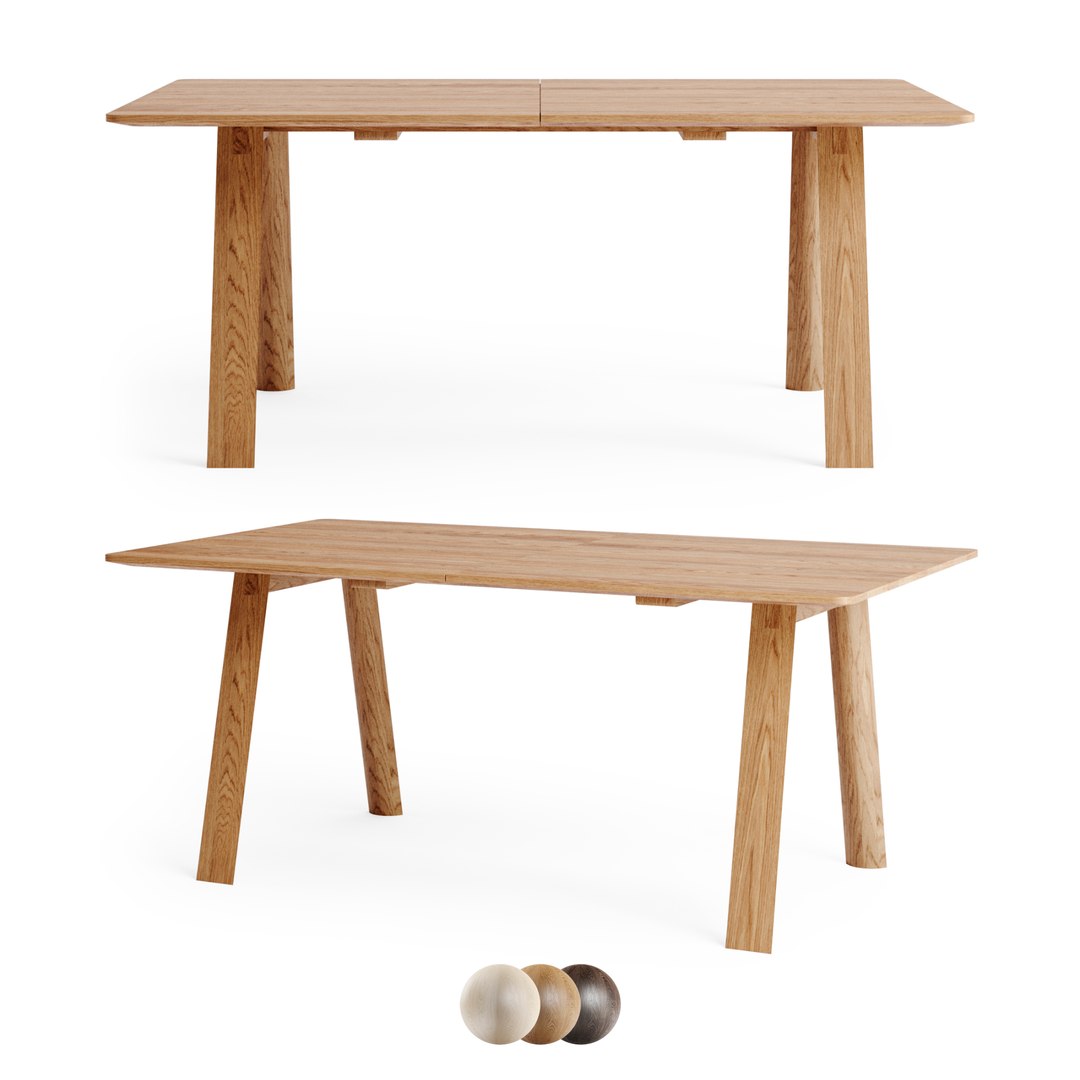 Bolia Dining Table Hill 3D Model - TurboSquid 2150107