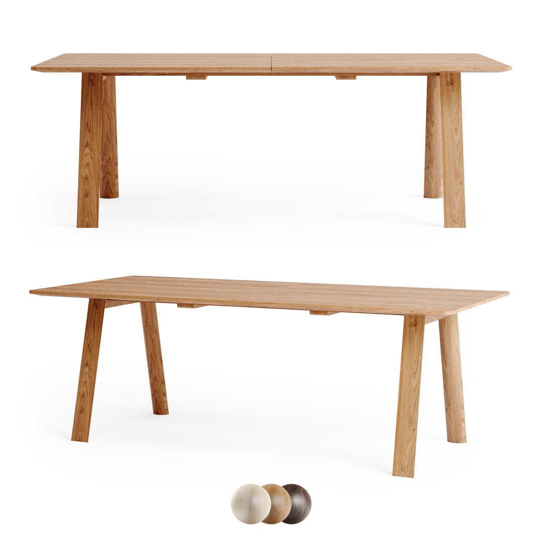Bolia Dining Table Hill 3D Model - TurboSquid 2150107
