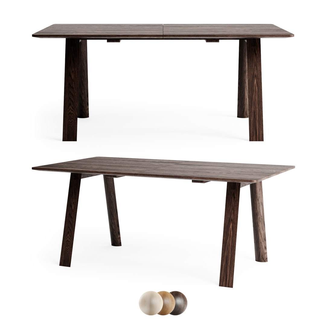 Bolia Dining Table Hill 3D Model - TurboSquid 2150107
