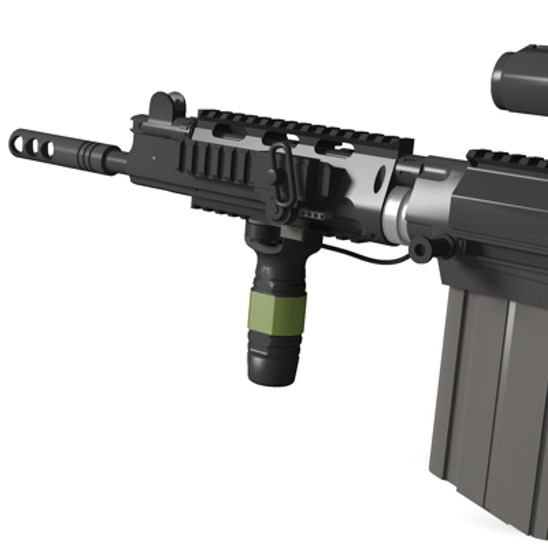 3d Model Sa58 Osw Fal Carbine