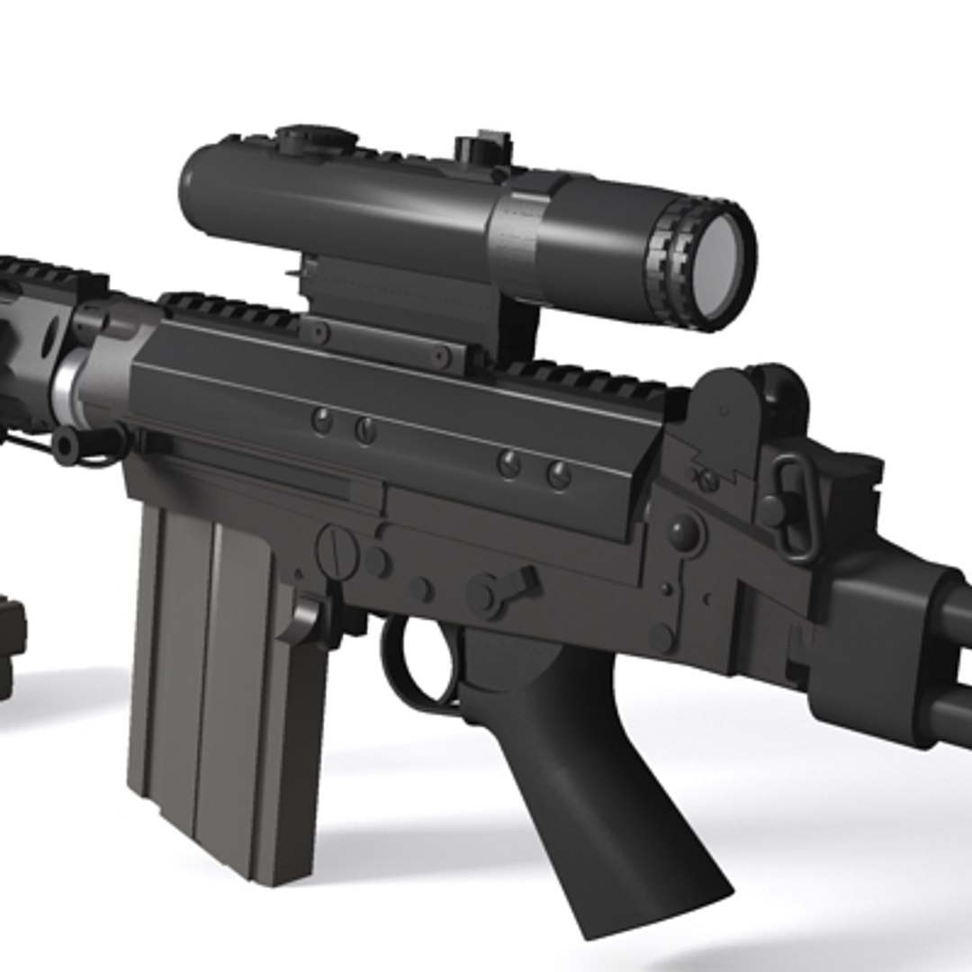 3d Model Sa58 Osw Fal Carbine