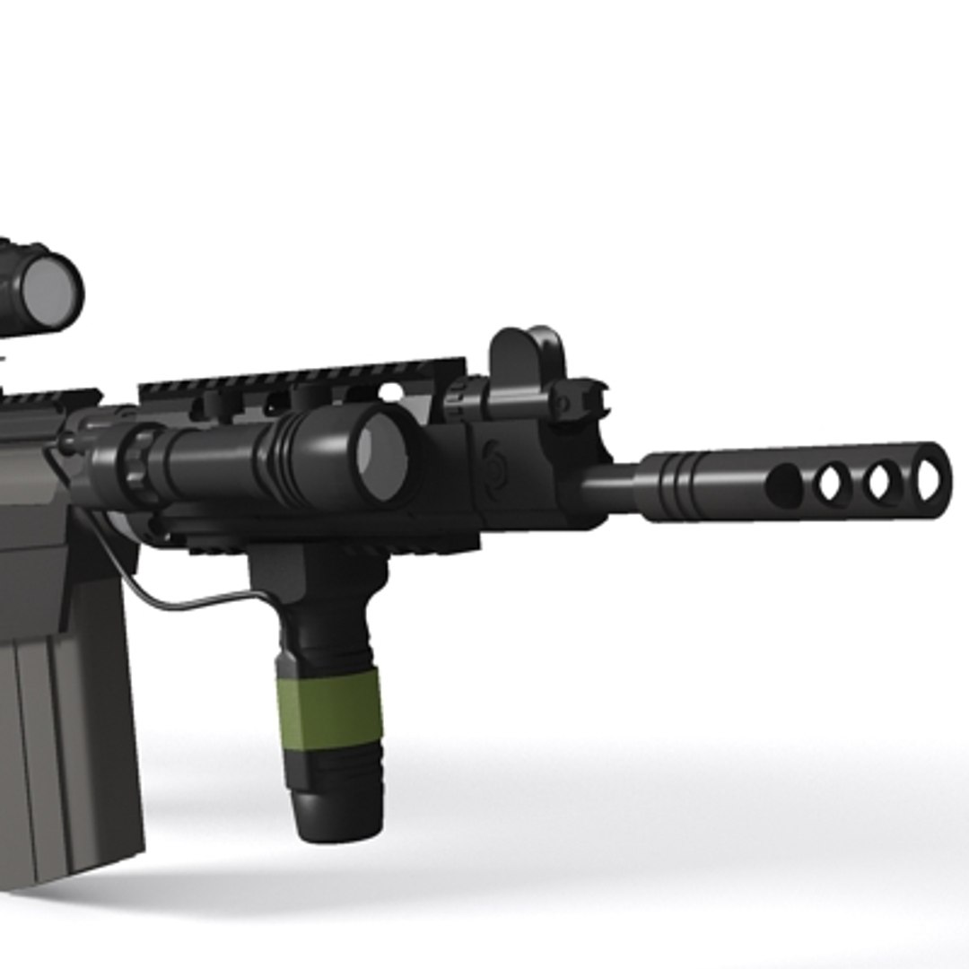 3d Model Sa58 Osw Fal Carbine